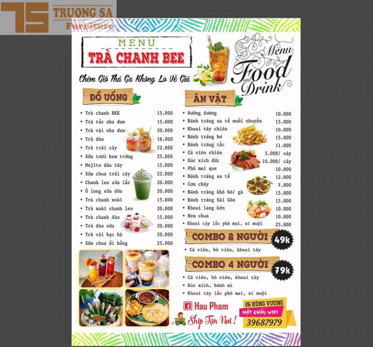 20+ Mẫu thiết kế menu quán ăn vặt đẹp, độc đáo, cực bắt mắt.
